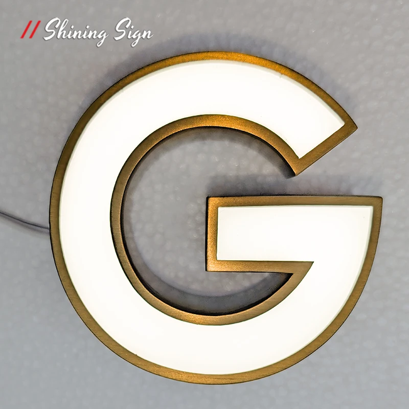 Shining Sign Customized Frontlit 3d Signs Trimcap Letters Led Channel ...