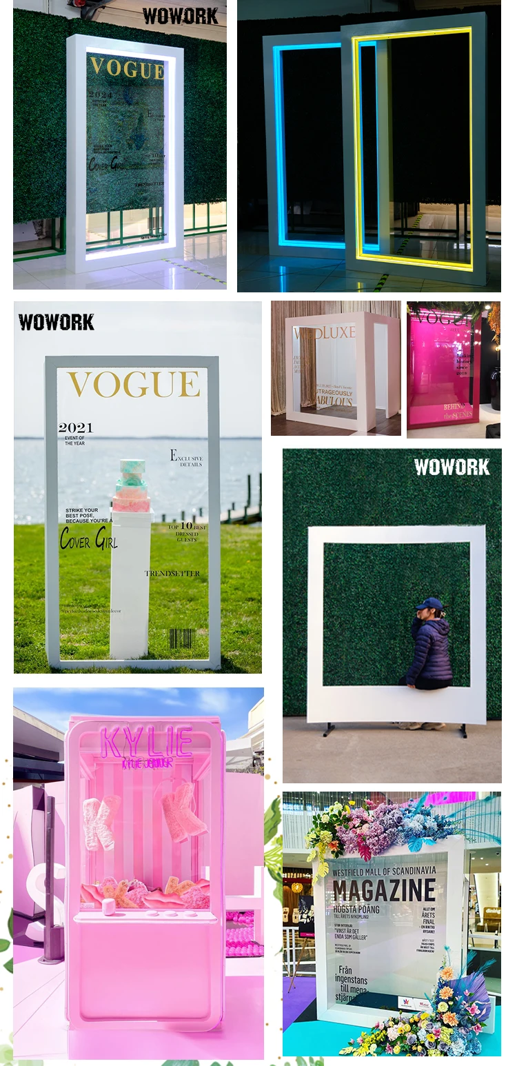 Wowork Factory Wholesale 360 Metal Magazine Box Photo Booth Box ...