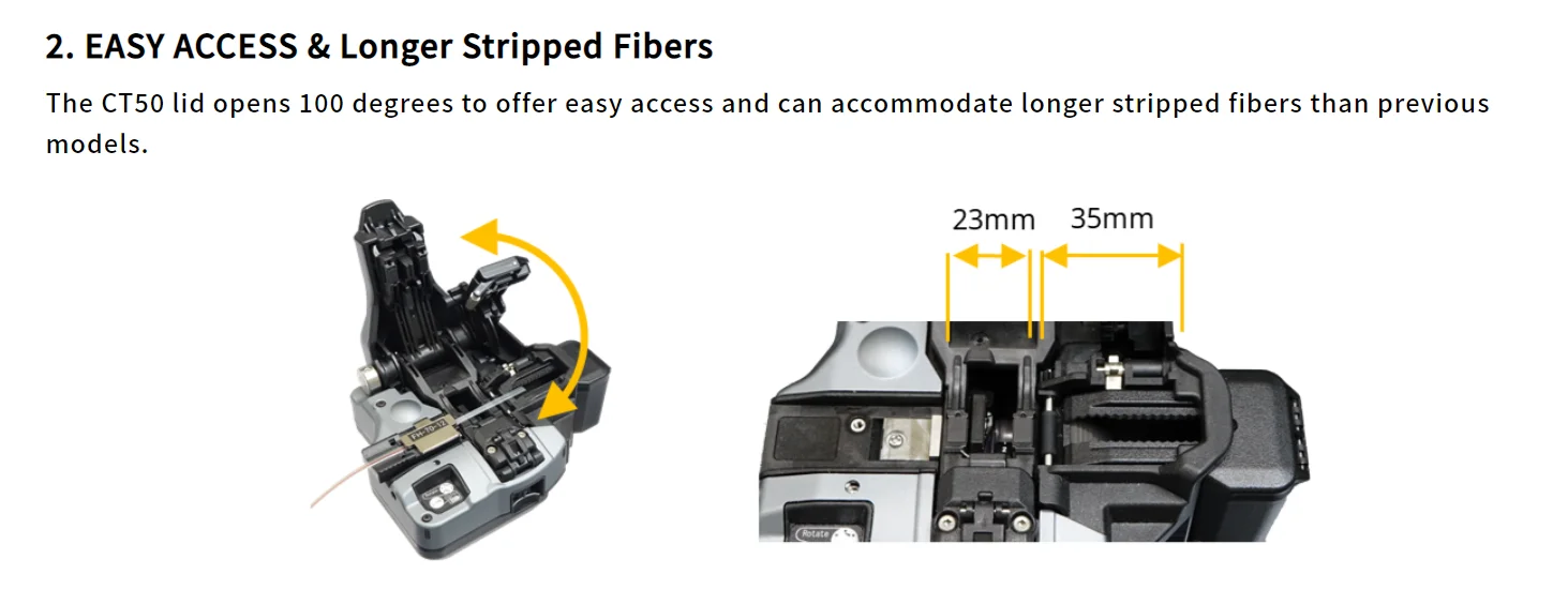 CT50 Optical Fiber Cleaver - Precision for FTTH Networks
