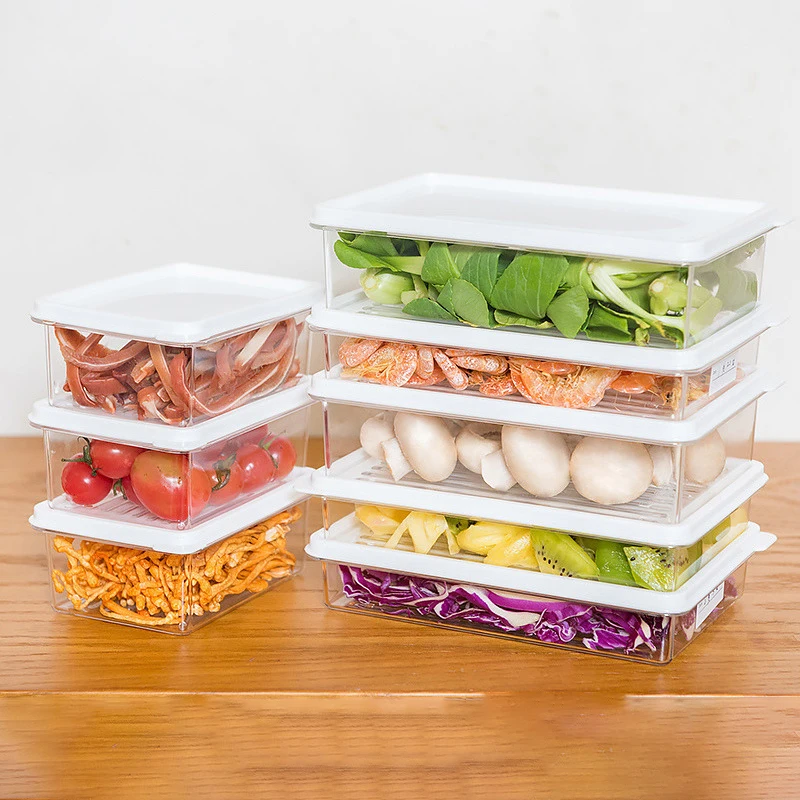 Kitchen Multi Function Transparent Crisper Airproof Airtight Plastic ...
