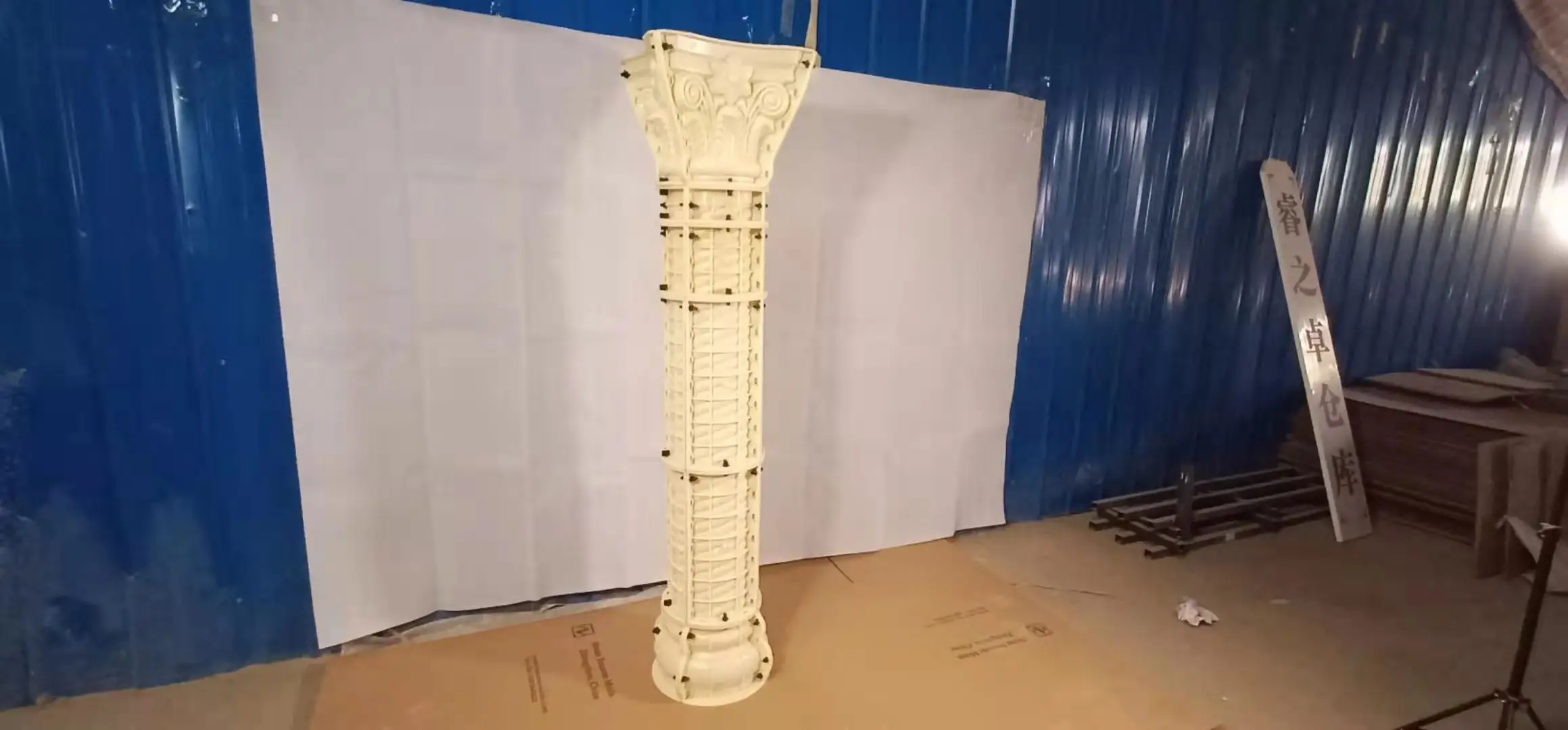 Decorative Plastic Spiral Shape Concrete Round Pillar Column Mold ...