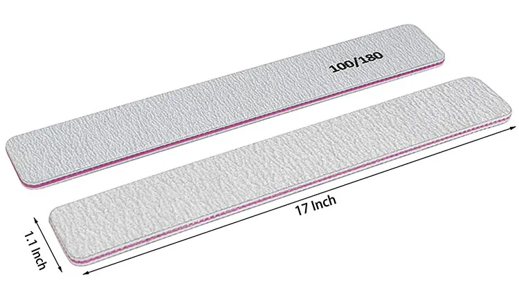 Hot Sale Custom logo Rectangle Shape Nail Files Pack Disposable Double ...