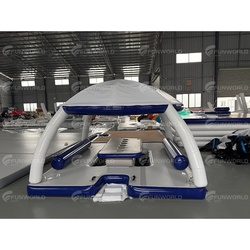 Hotsale Inflatable Floating Tent Inflatable Floating Dock with Tent ...