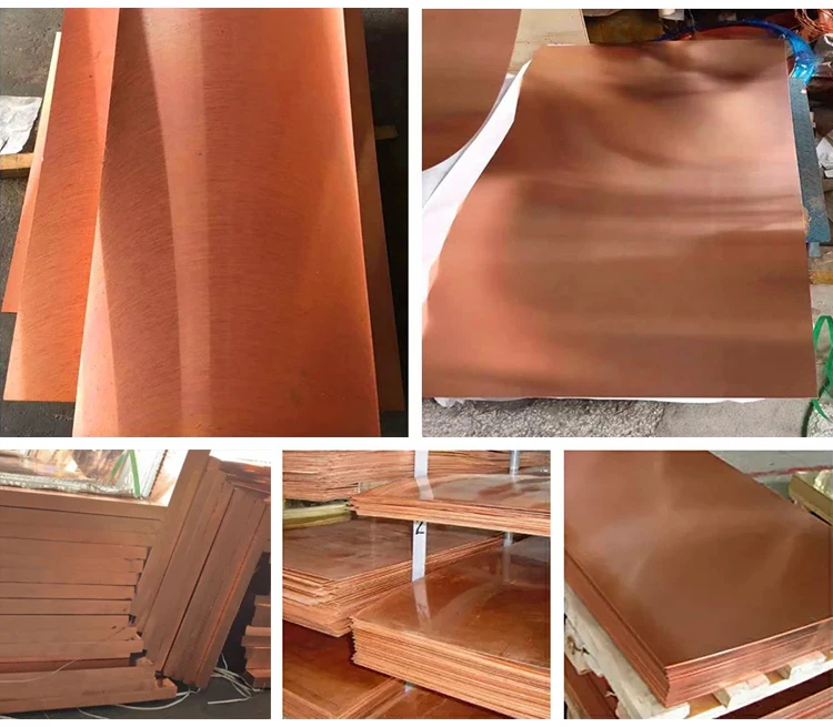 C12000 Tp2 Pure Electrolyte Copper Cathode C12000 C11000 C18150 Customized Red Copper Plate ...