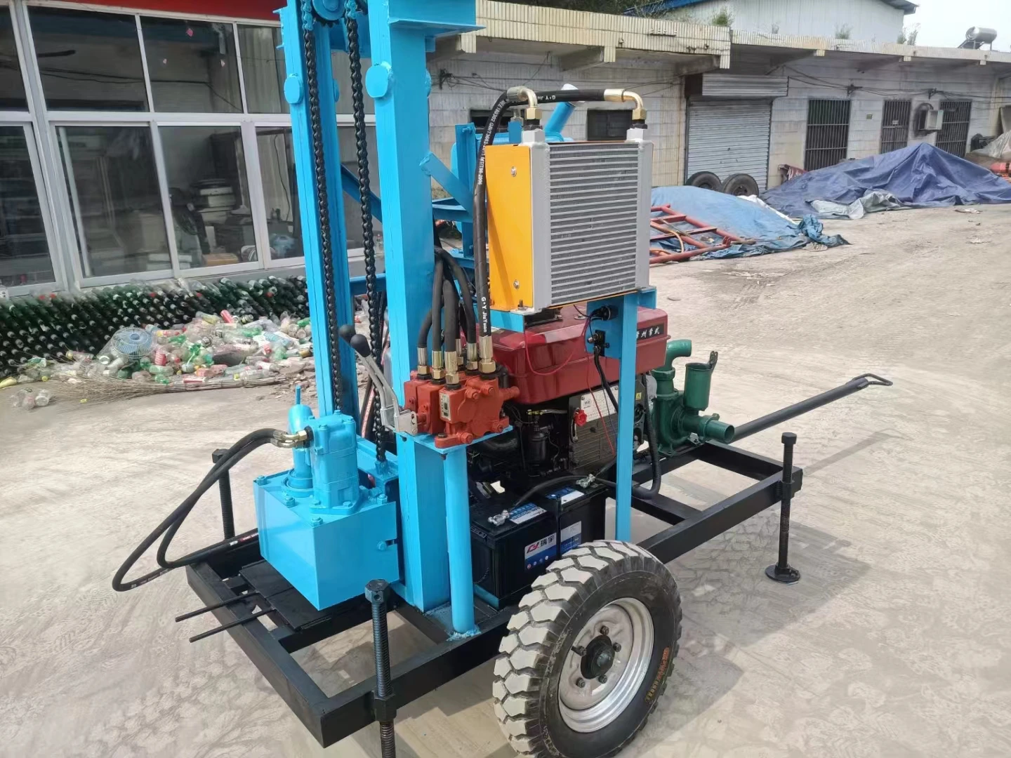120 Meters Drilling Machine - Simple DTH Water Well Rig