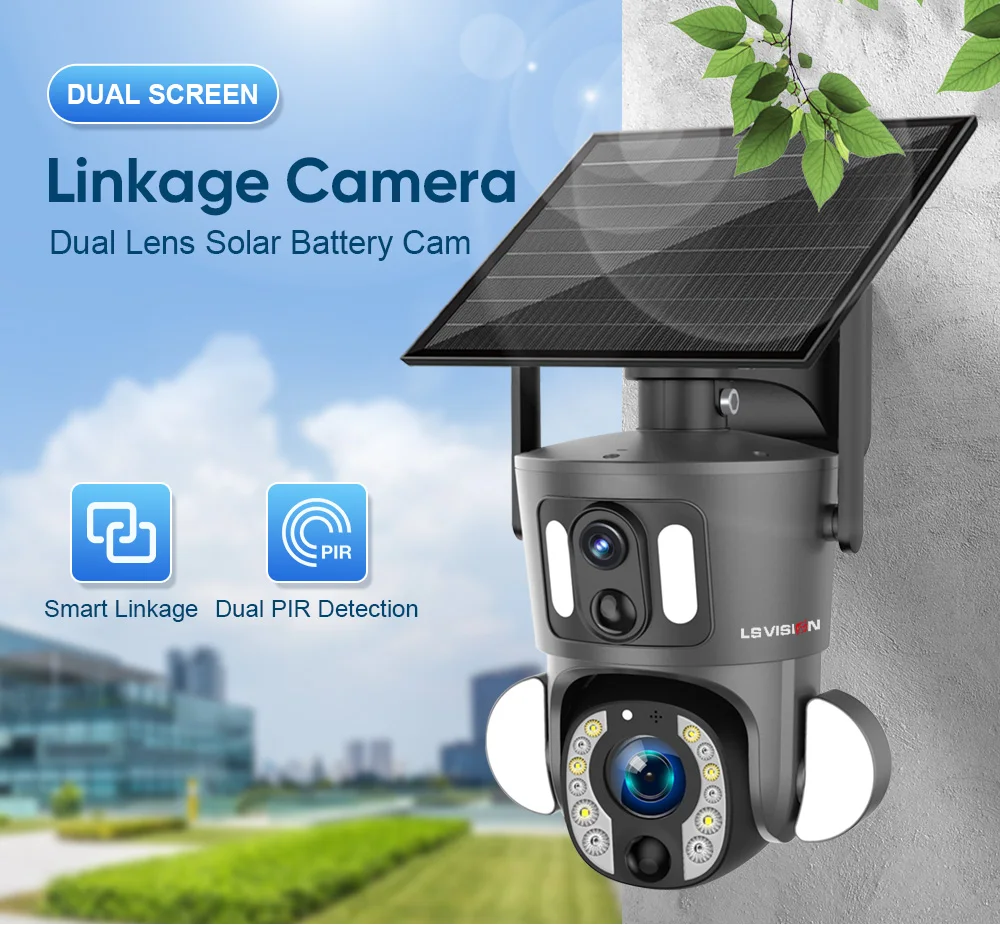 Ls Vision 4k 4g Solar Camera 10x Optical Zoom Dual Lens Recording ...