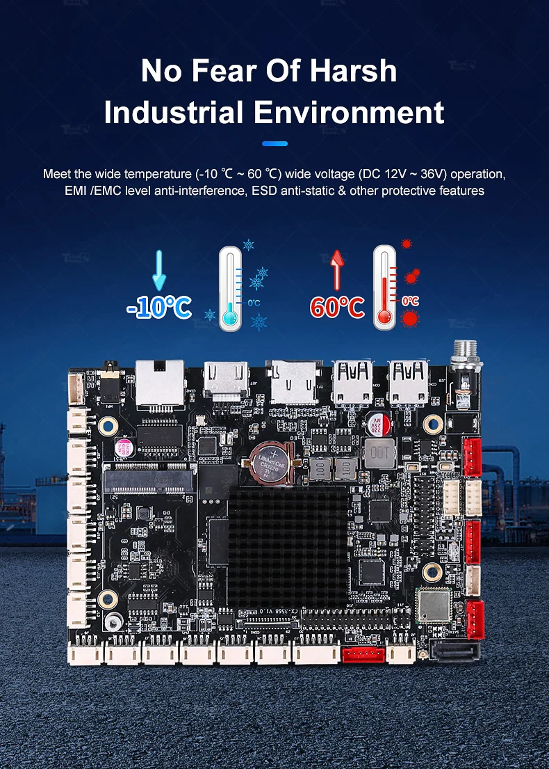Industrial SBC Development Motherboard RK3568 3288 3399 CPU Core 2GB ...