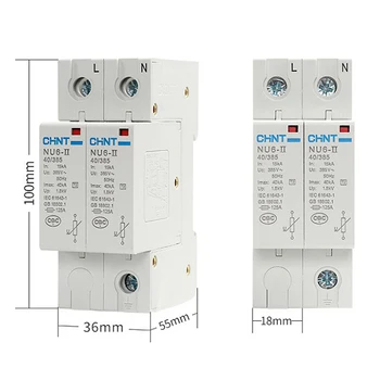Chint Nu6-ii Spd Type 2 Lightning Electrical Home Surge Protector Ac ...