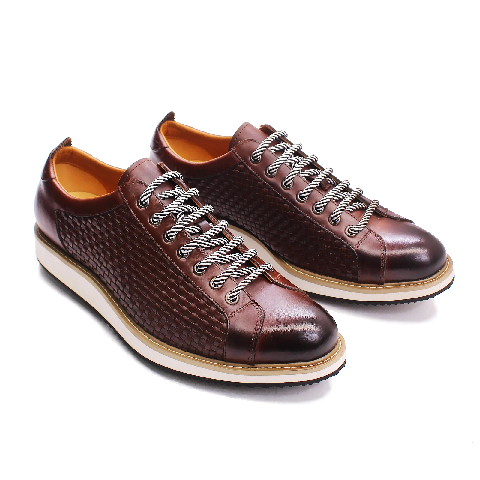 Men's Genuine Leather Casual Shoes - Fashion & Durability