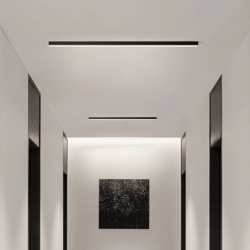 Minimalist Led Strip Ceiling Light Living Room Modern Corridor Linear ...