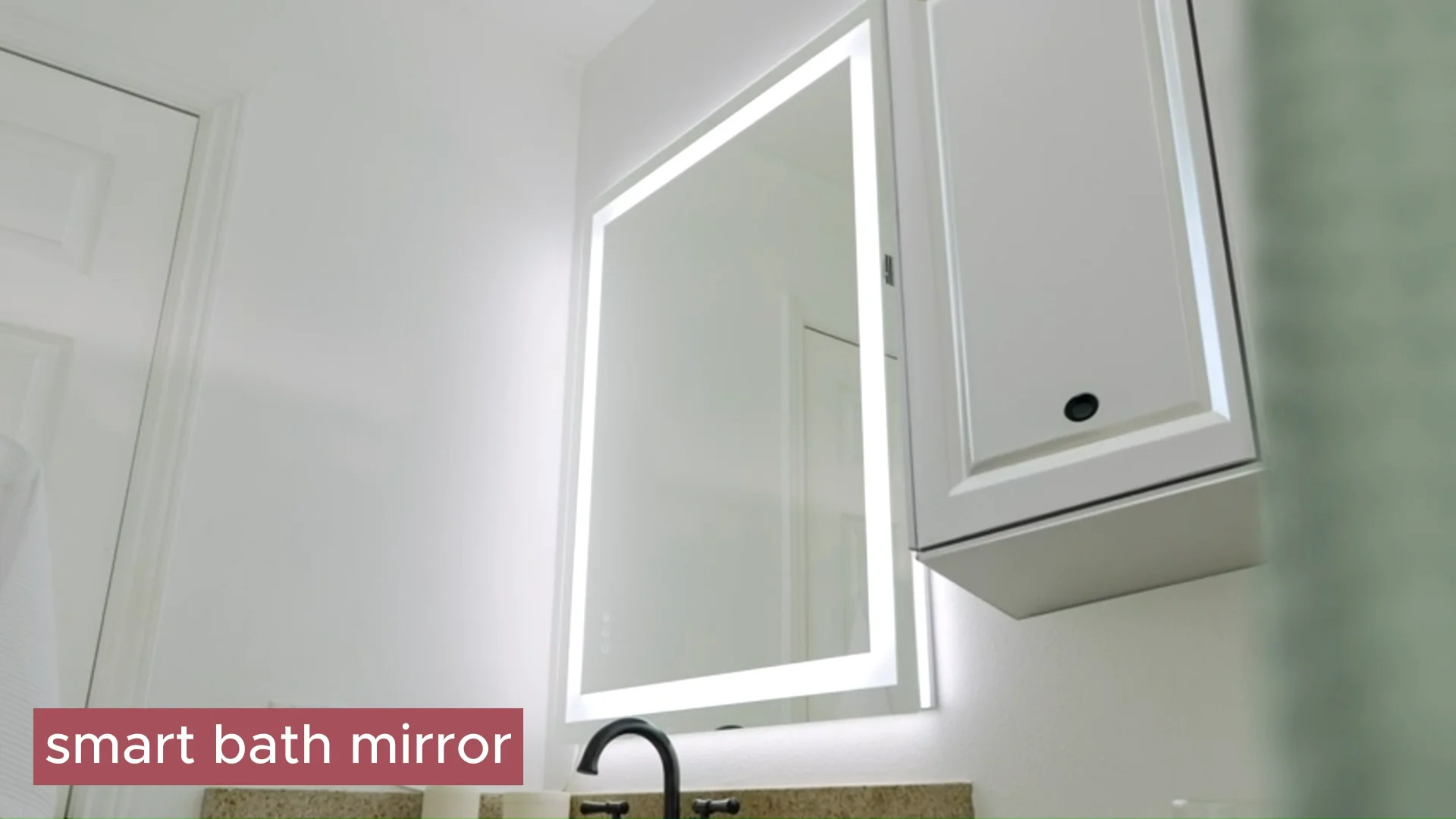 Waterproof Defogger Illuminated Mirror Large Rectangle Smart Touch ...