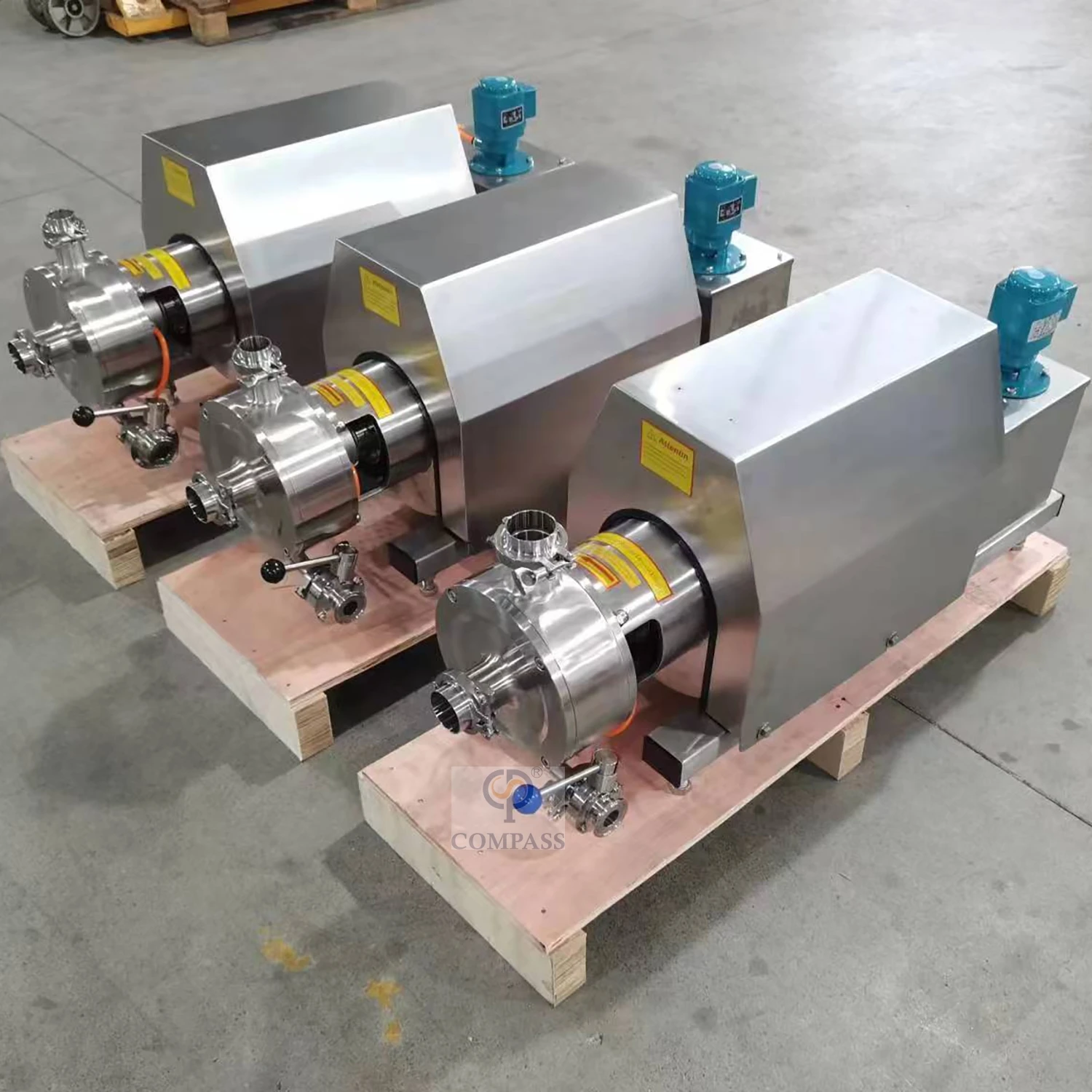SS304 Single Stage High Shear Dispersing Homogenizer Emulsifier Milk ...