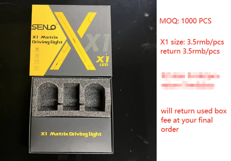 Senlo New Arrival Blue Lens Auxiliary Spotlight Lamp Led Headlight Mini ...