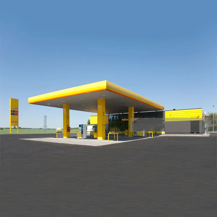 Durable Gas Station Canopy - Modularized Roof Design