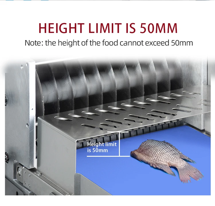 Industrial Automatic Boneless Meat Cutter - 1000kg/h