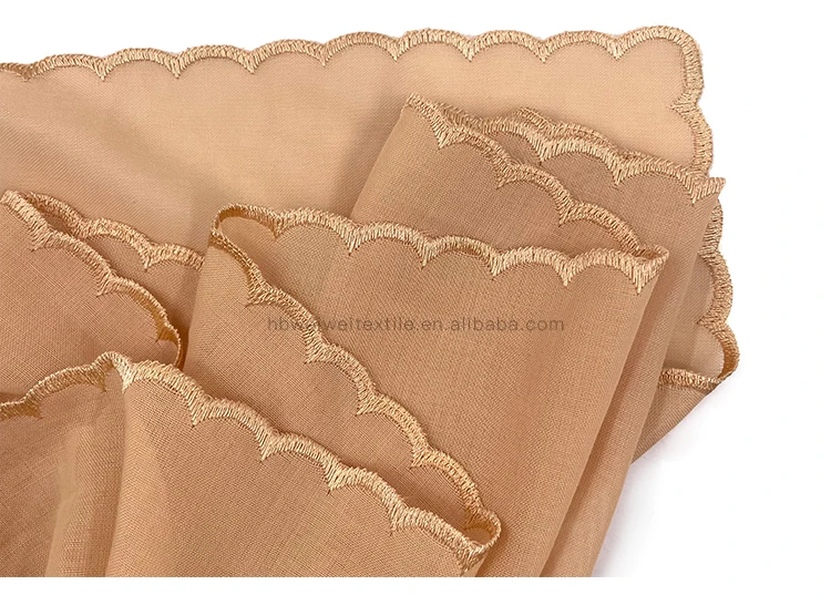 Tudung Malaysia Wholesale Plain Tudung Bawal Cotton Voile Embroidery Fabric Sulam Sumera Muslim ...