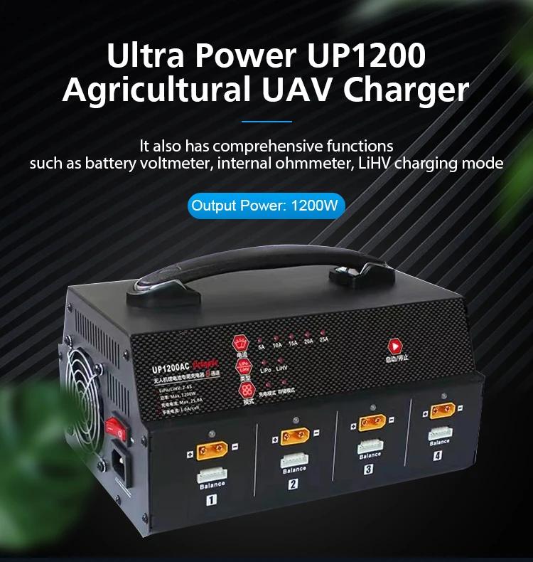 Ultrapower Up1200+ 25a Uav/agricultural Drone Fast Balance Charger With ...