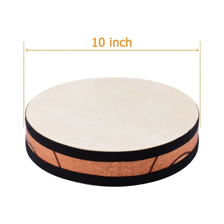 10 Inch Ocean Drum Wooden Handheld Sea Wave Drum Percussion Instrument ...