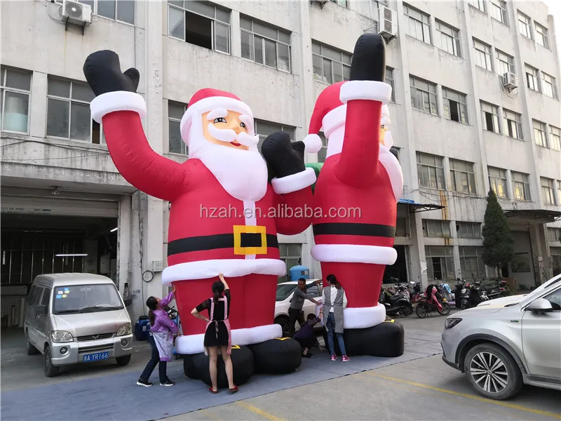 Customized Inflatable Cartoon Large Giant Inflatable Model Santa For ...
