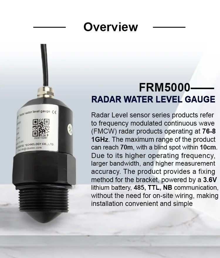 80ghz High Frequency Radar Level Transmitter For Diesel Radar Liquid ...