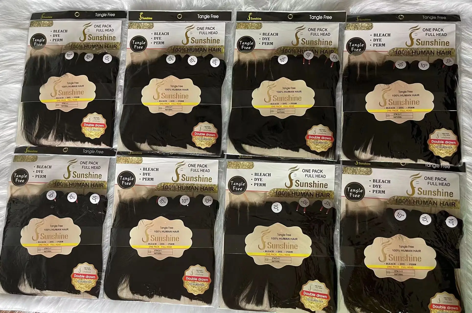 3+1 Packet Human Hair Meche Humain Bresilienne En Gros Brazilian Packet ...