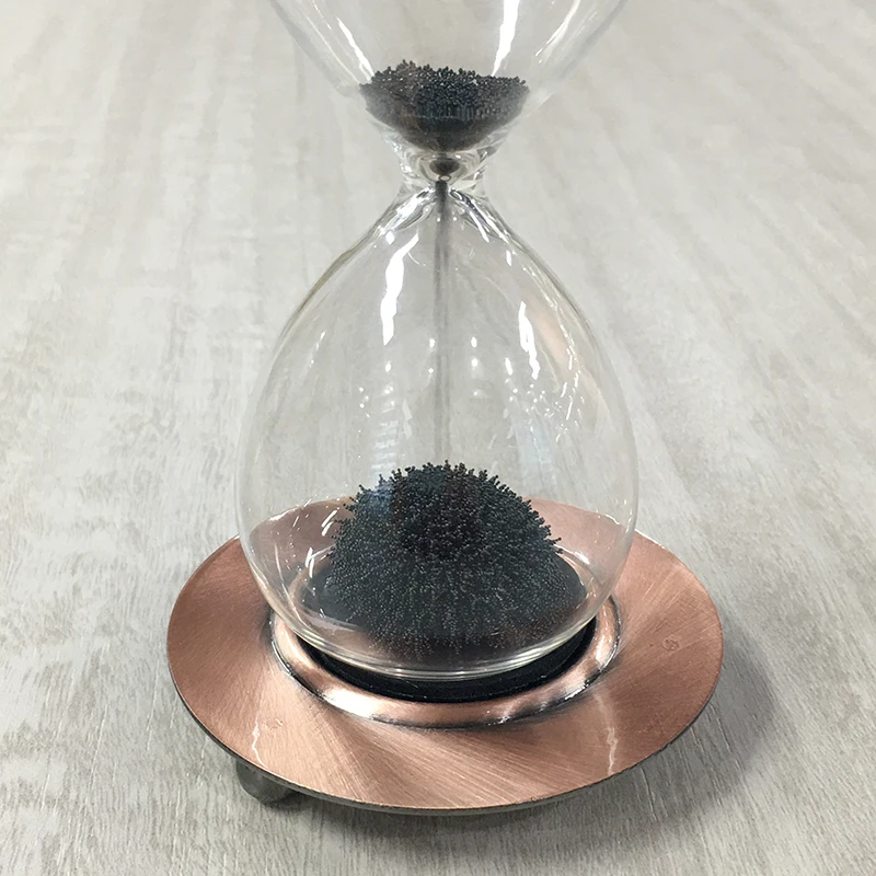 2022 Creative Black Magnetic Hourglass For Sale Magnetic Sand Timer ...