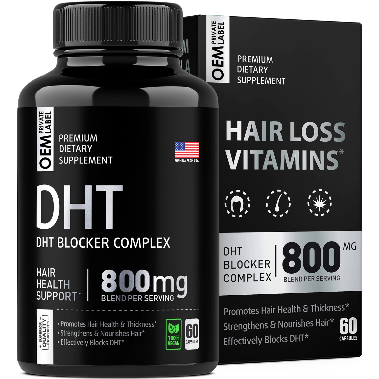 Hair Loss Supplement Dht Blocker Capsules Biotin Saw Palmetto ...