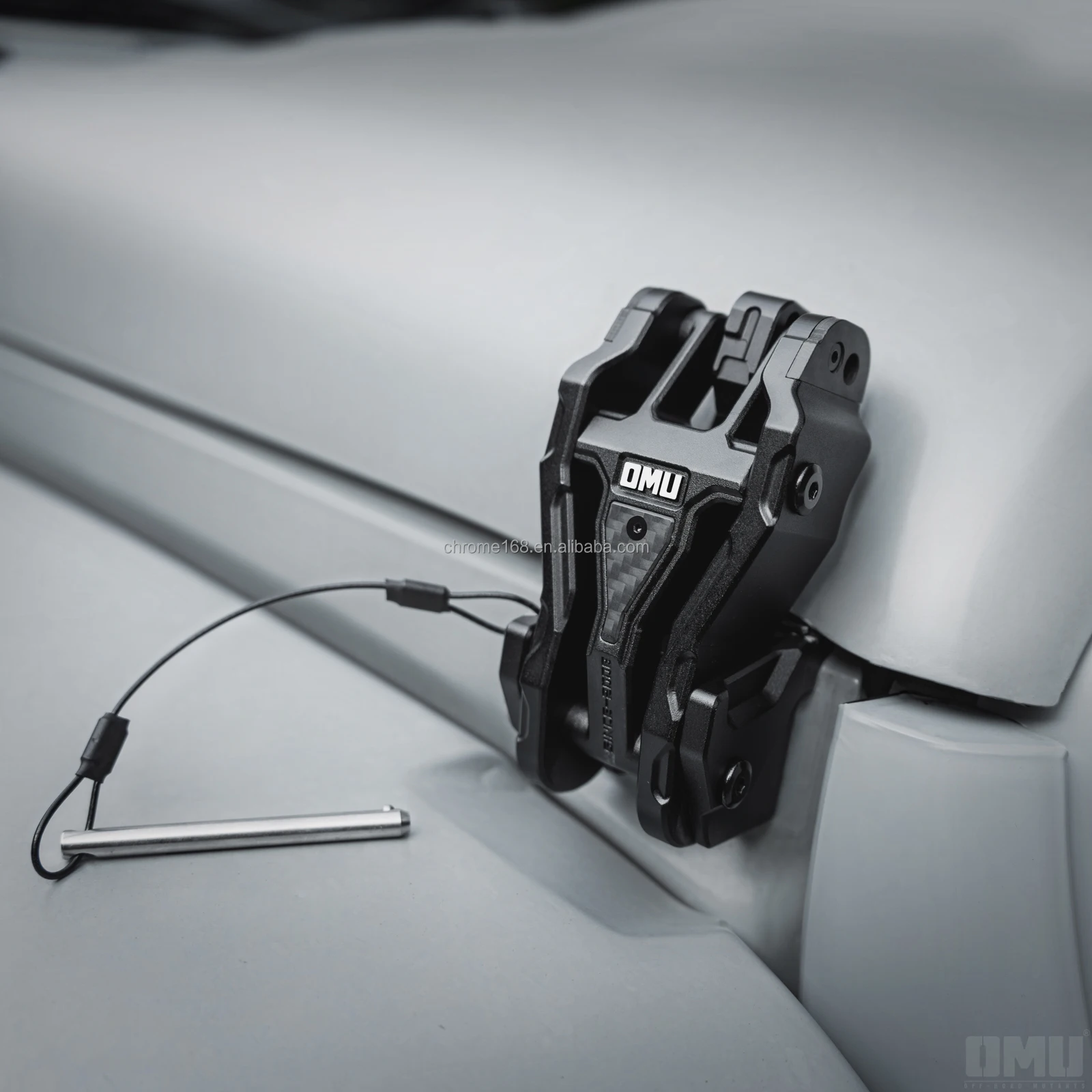 Omu Genesis Series Aluminum Hood Catch Lock Kits For Jeep Wrangler Jk ...