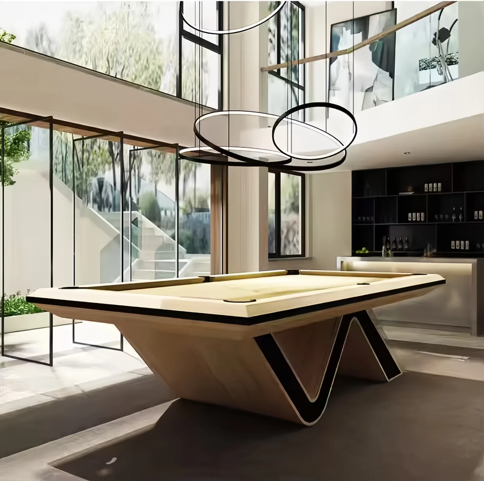Alibaba.com: JL-42 9ft/8ft solid wood slate snooker billiard pool table ...