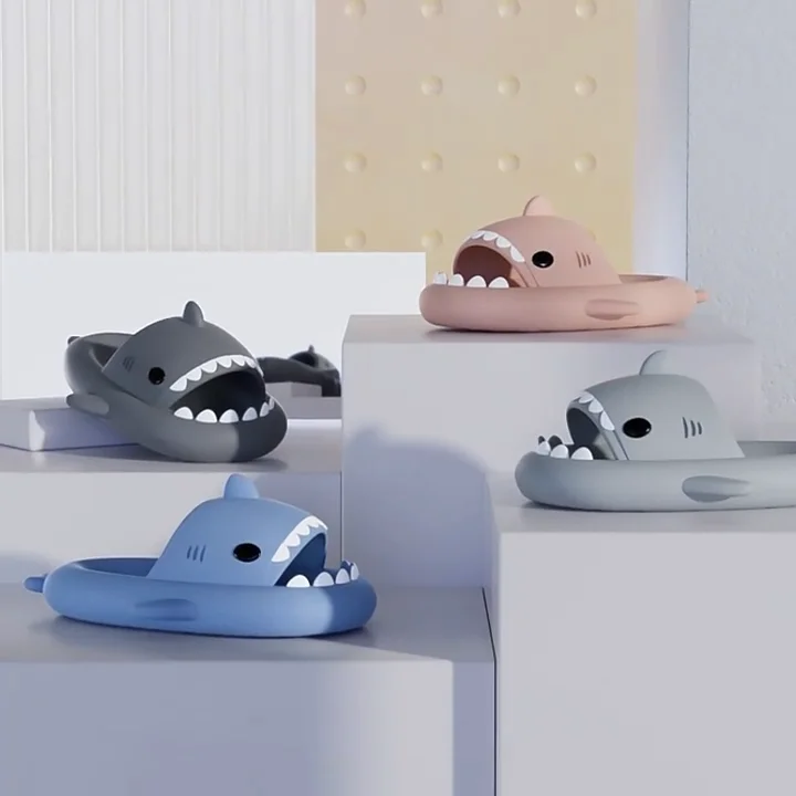2023 Shark Slippers Summer Home Anti-skid Women Outdoor Cool Indoor ...