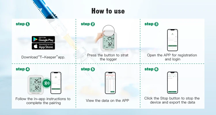 Bluetag Th30b/30r Smart Ble Temperature Data Logger Sensor With Temperature Monitor App - Buy ...