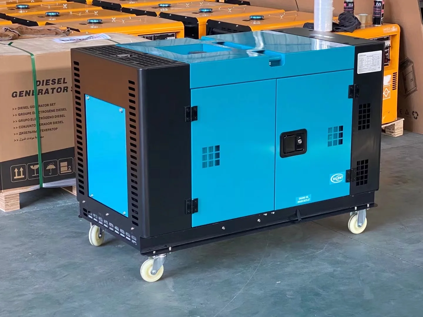 NPC Soundproof Electric Power Plant Portable Super Silent Electric Water-cooled 12kVA 13kva ...