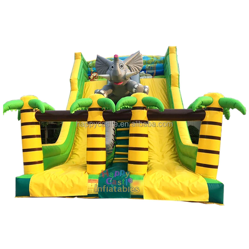 Happy Castle Inflatable Trampoline Stair Slide - Fun & Safety