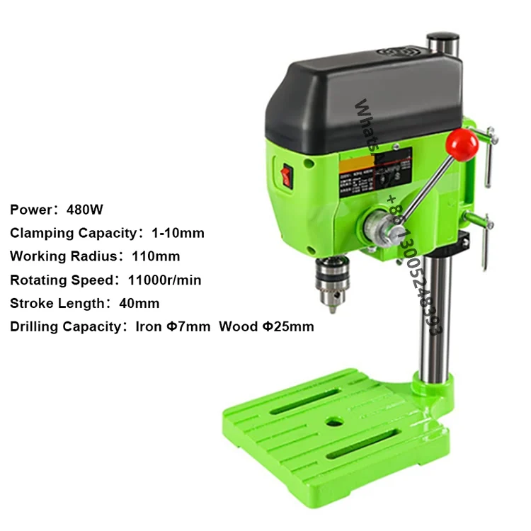 480W Industry Level Mini Bench Drill Press Stand Drilling Machine for ...