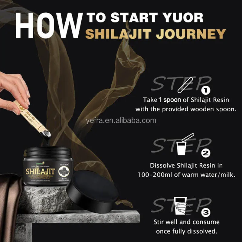 Natural Shilajit Resin OEM Private Label Shilajit Supplement Pure ...