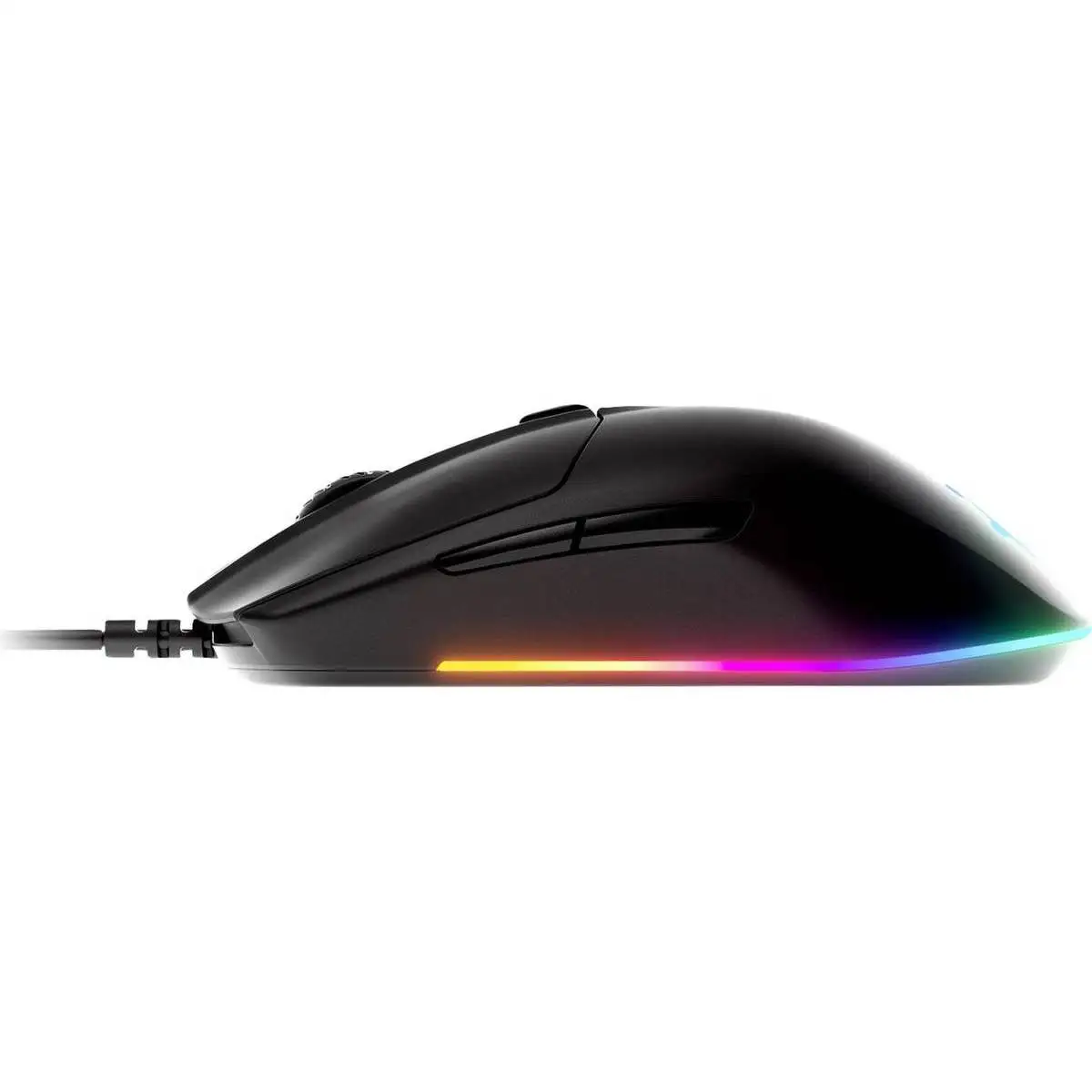 Steelseries Rival 3 USB Optical Ergonomic Gaming Mouse Backlit Black ...