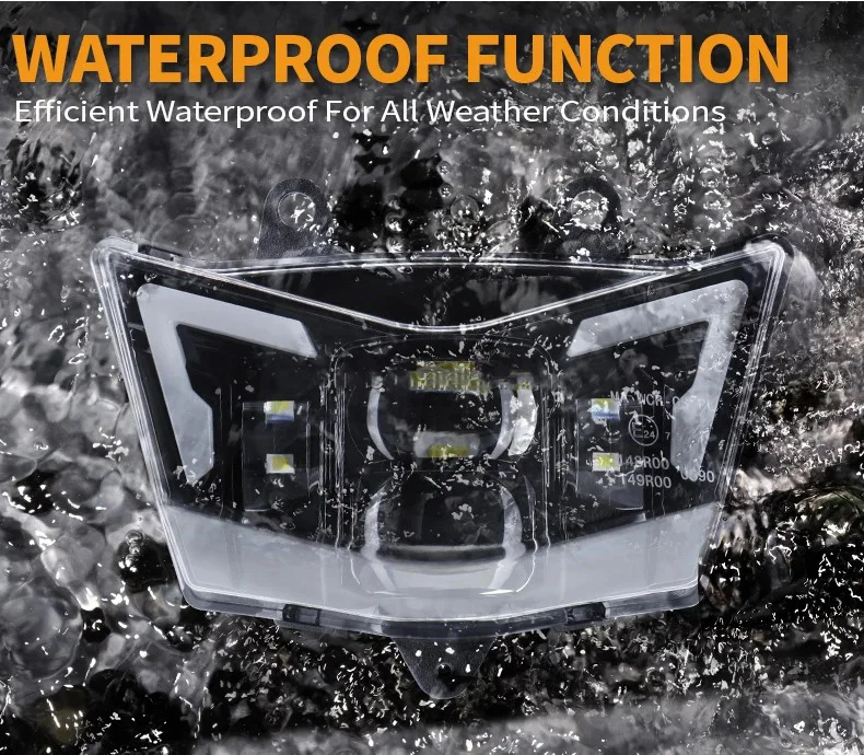 E-mark Led Motorcycle Headlight for Kawasaki KMX KX KLX KLR KLE ZZR KDX ...