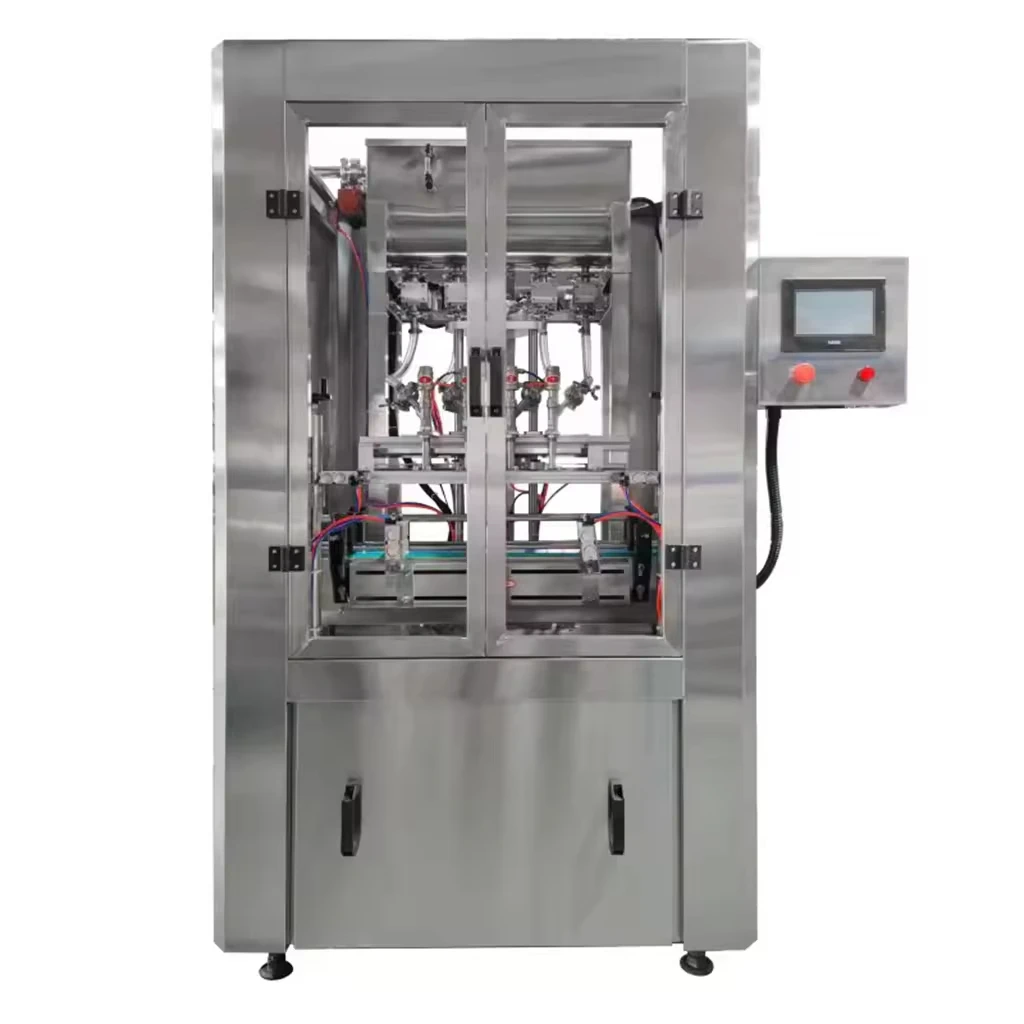 Lk-4 Automatic Bottles Filling Machine Cosmetic Cream Sauce Butter Lotion Detergent Bottles ...