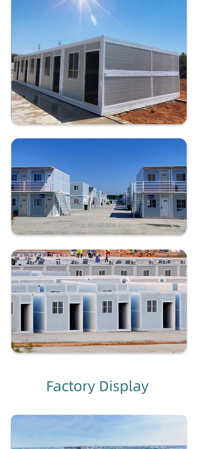 40ft Luxury Prefabricated Camp Modular Storage Flat Pack Steel ...