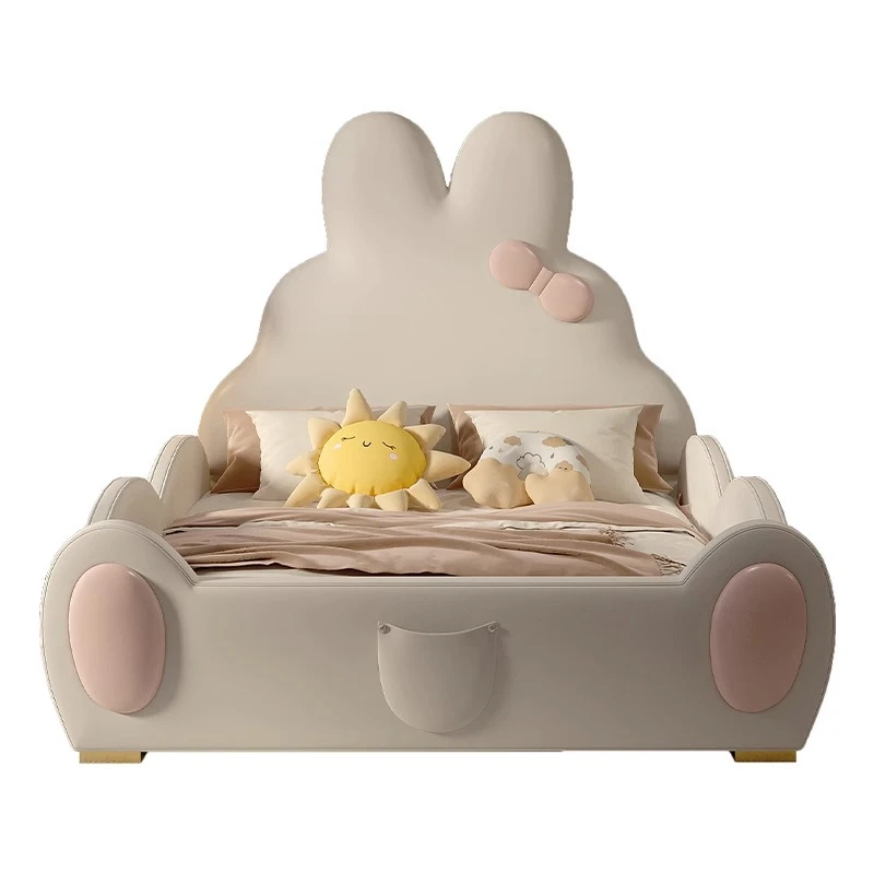 Modern Bunny Children Bed with Slide - Full Size Rabbit Beds for Kids ...