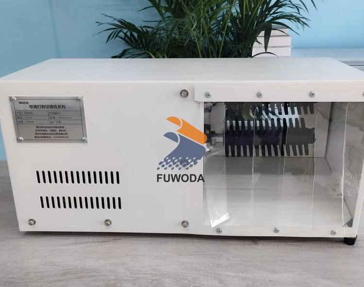 Desktop Version Flower Leaf Thorn Removal Machine With Cutter Flower ...