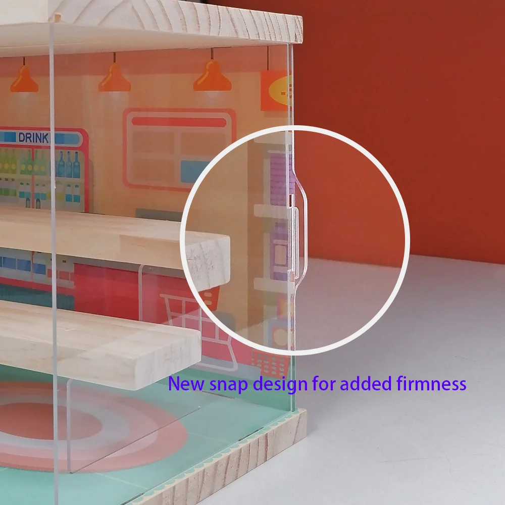 Bubble Mart Blind Box Hand Puppet Storage Display Box With Lights Model ...