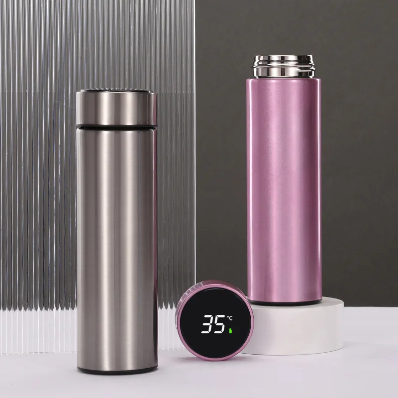 Custom logo Digital 500 ml Vacuum Flasks with LED Temperature Display ...