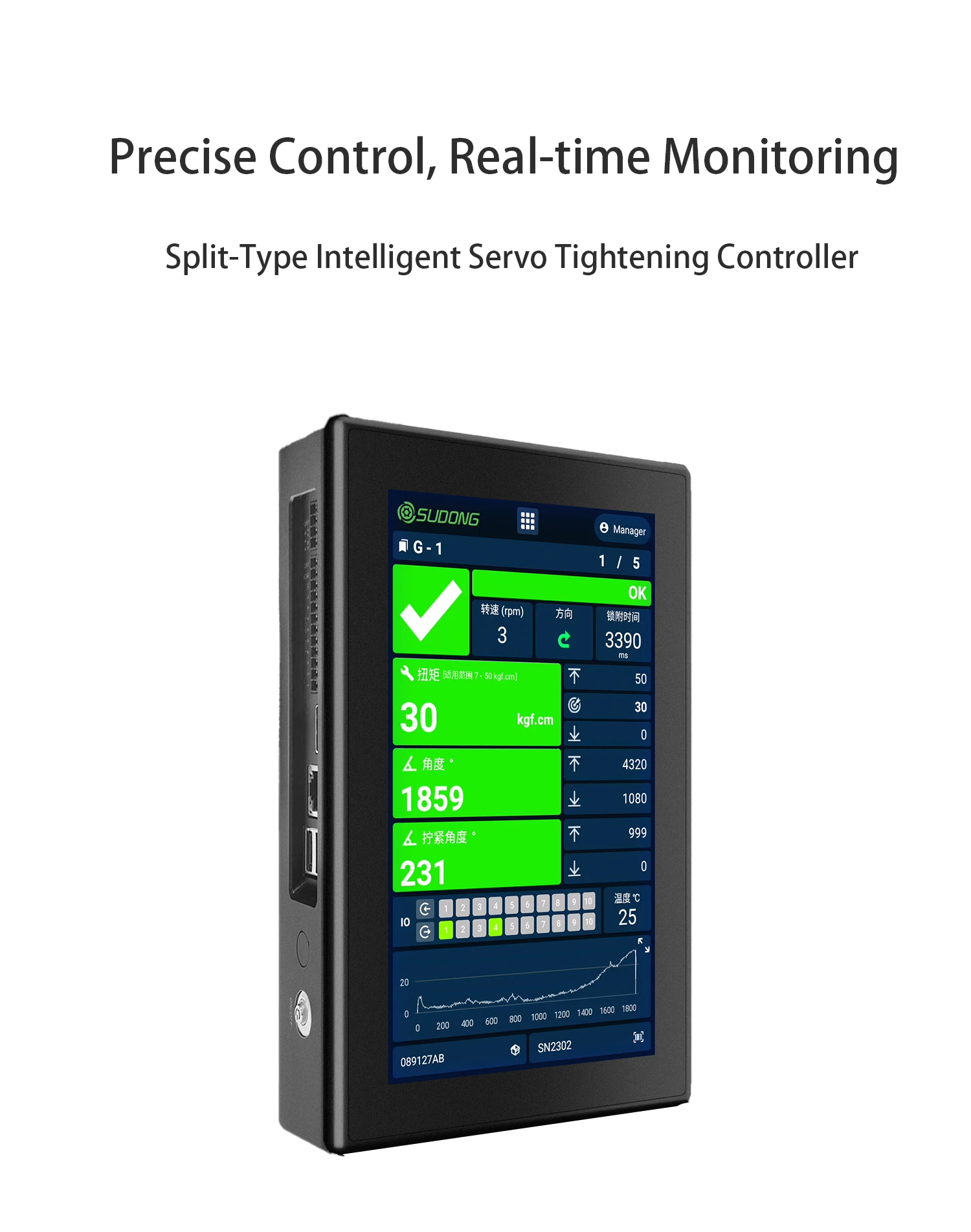 Cordless Smart WiFi Electric Screwdriver with Servo Control & Lithium ...