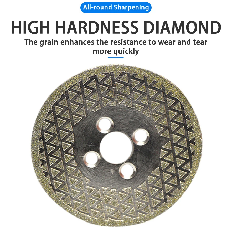 Double Side Triangle Shape Blade Granite Marble Diamond Cutting and ...