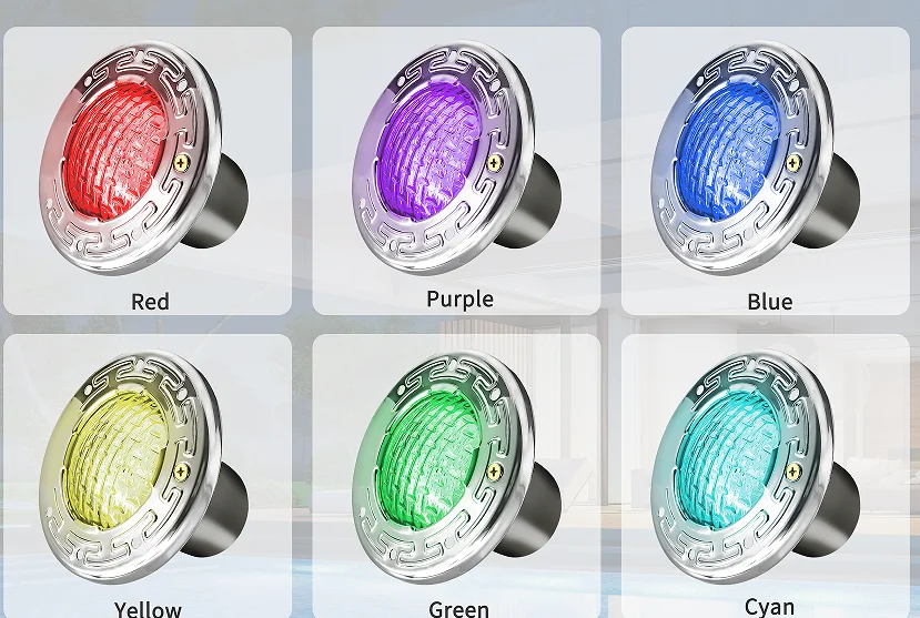 Refined 100ft Cord 6 Inch 120v 12vac 6w Pool And Spa Use Led Color ...