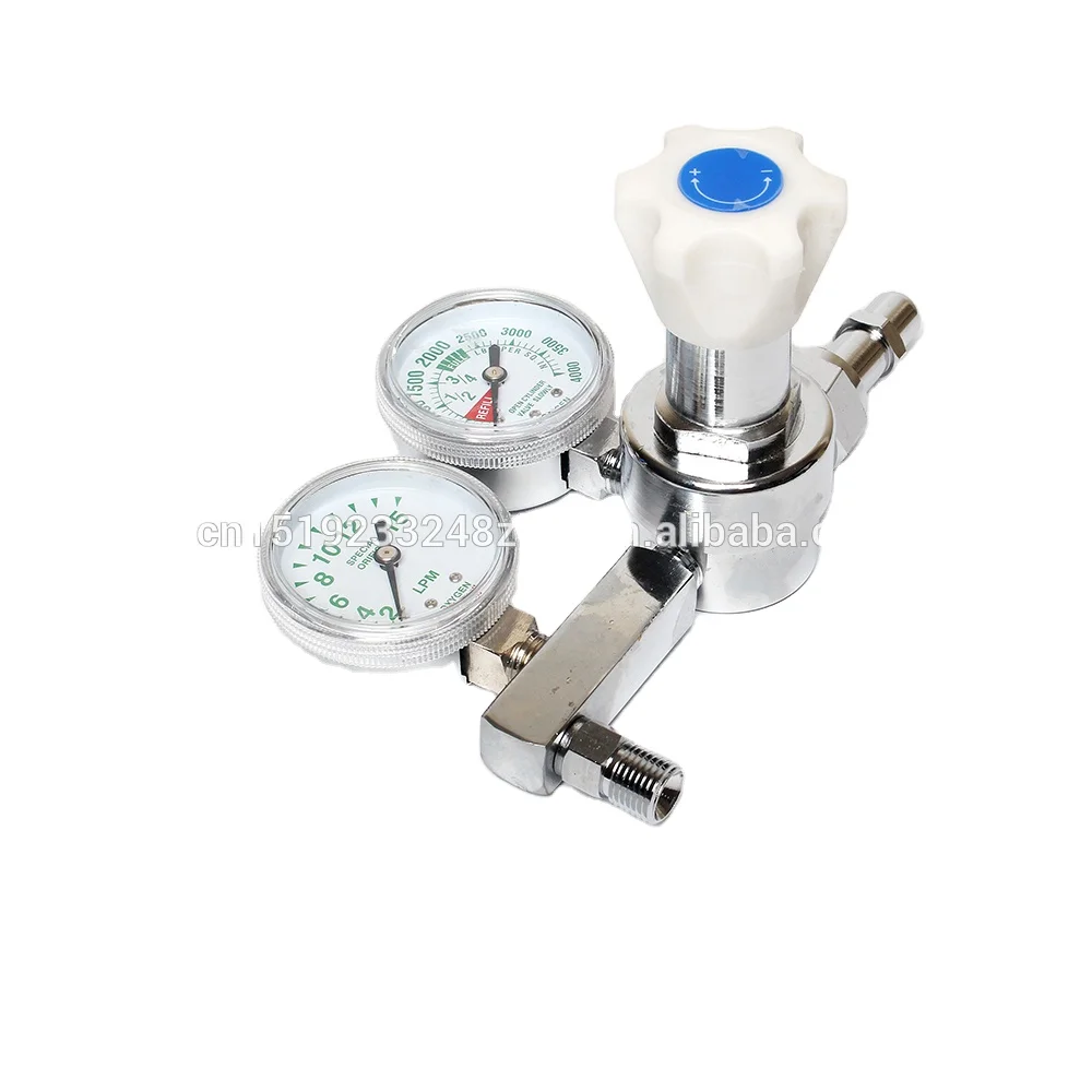 Hospital Medical Oxygen Regulator Cga540 With Double Manometer - Buy ...