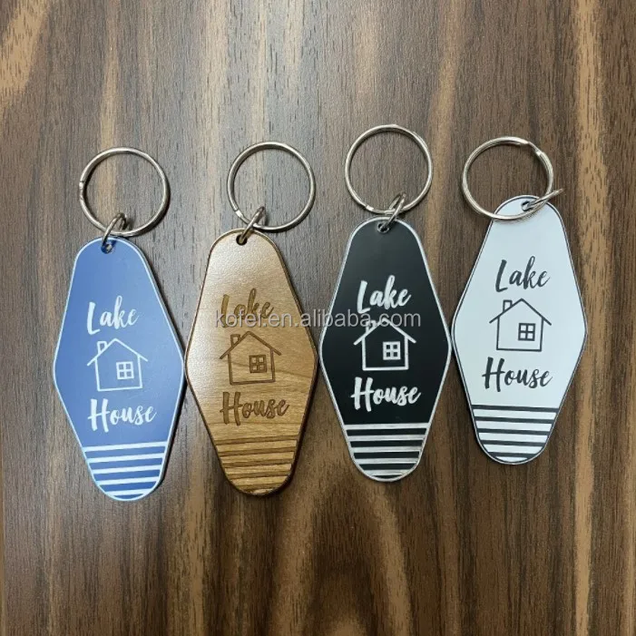 Kofei Custom Blank Hotel Key Chain Motel Key Tag Plastic Keychain Blank ...