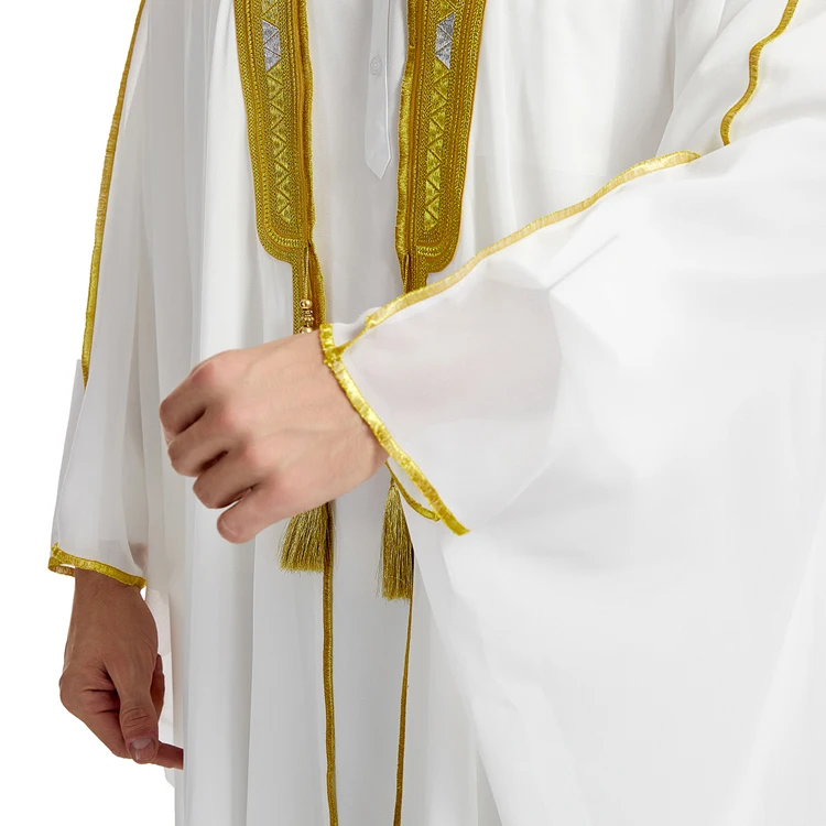 Ramadan Thobe for Prayer Clothes Men Kebaya Open Muslim Kimono Abaya ...