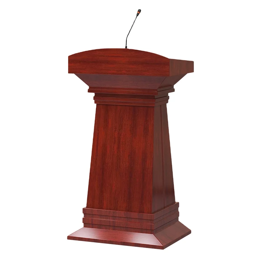 Modern Ancient Rostrum Wooden Mdf Metal Podium Pulpit Desk Church ...